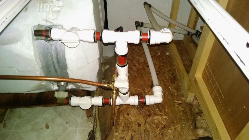 Water heater bypass valves – 2001 Coachmen Mirada 300QB